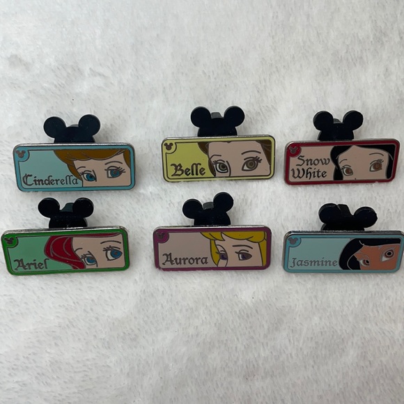 Disney | Other | Disney Hidden Mickey Princess Pin Set Complete | Poshmark
